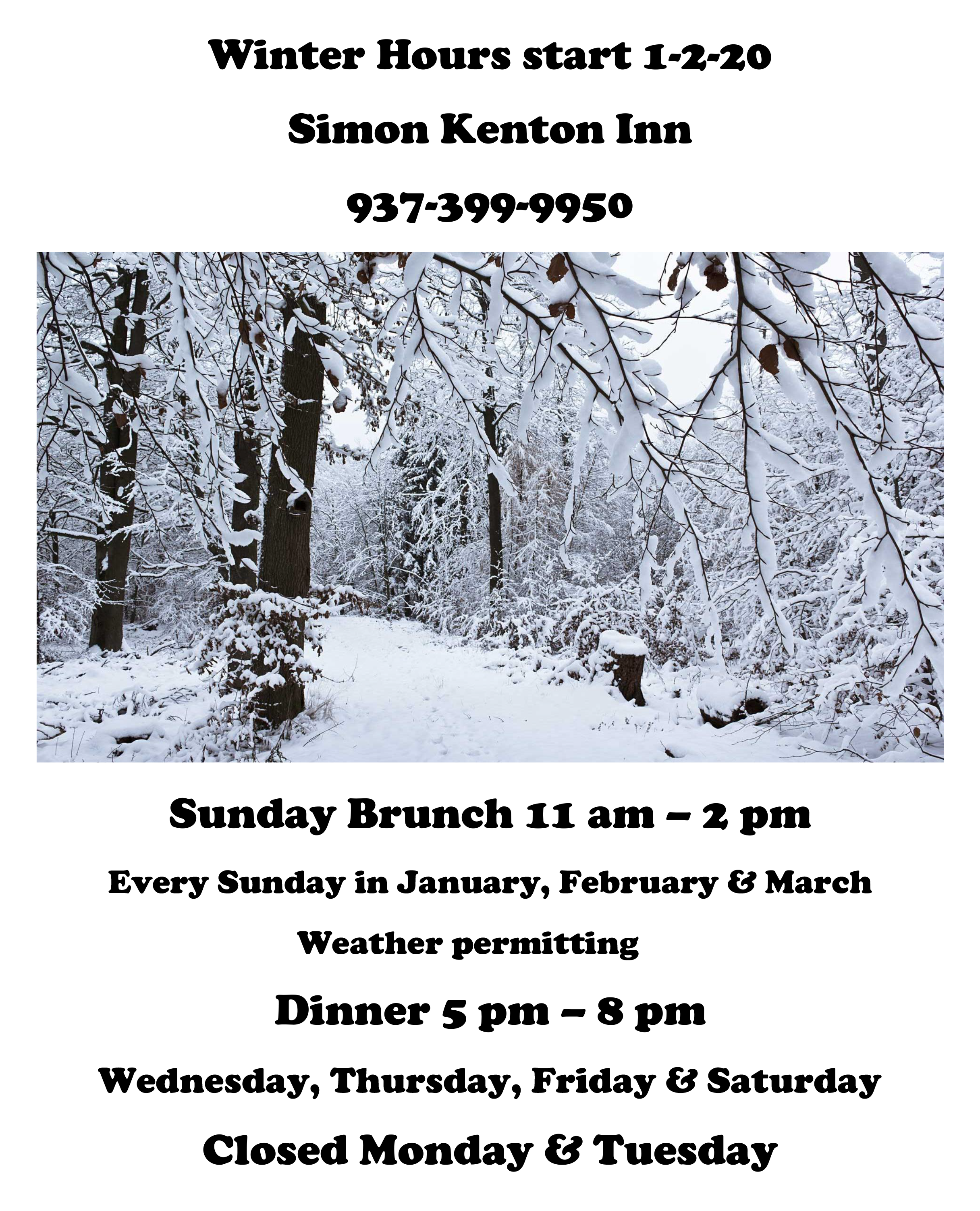 Upcoming Events – Simon Kenton Inn