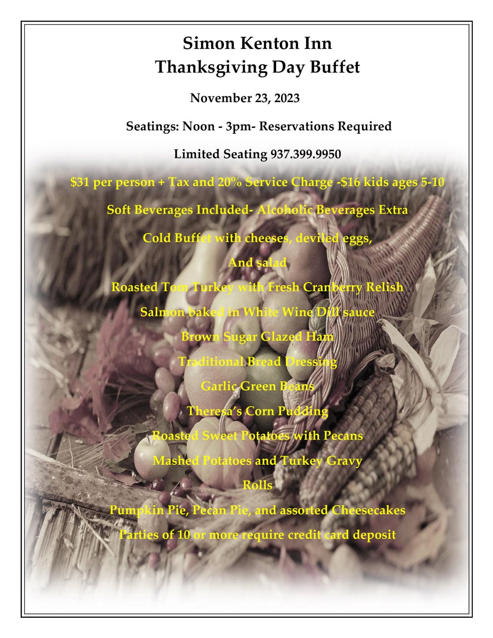 Upcoming Events | Simon Kenton Inn